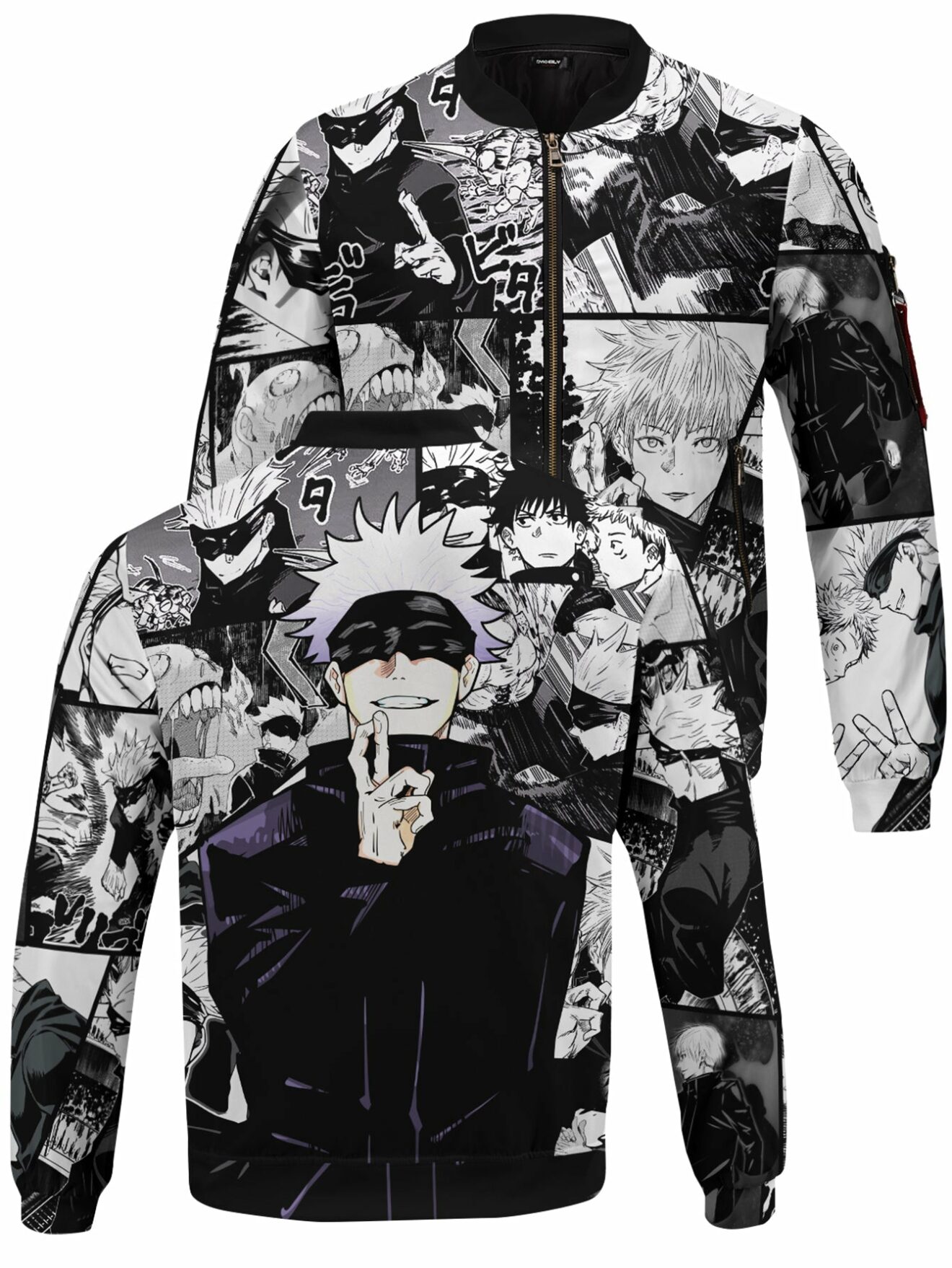 Jujutsu Kaisen Gojo Bomber Jacket - Unique Anime Apparel for Fans