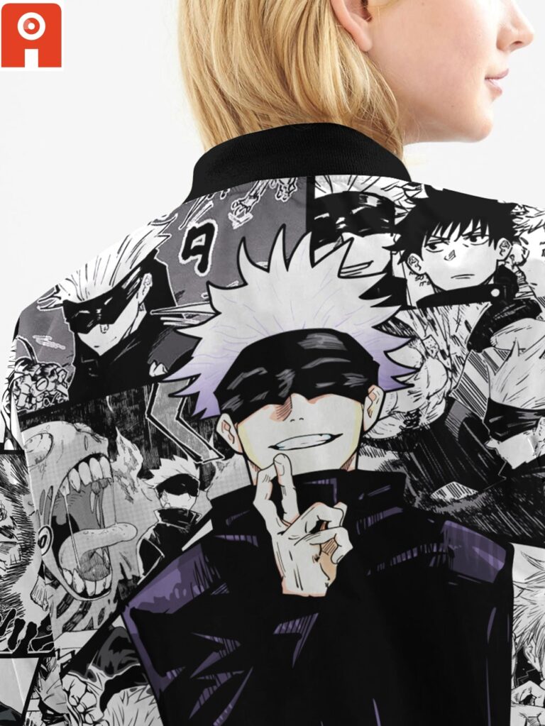 Jujutsu Kaisen Gojo Bomber Jacket - Unique Anime Apparel for Fans