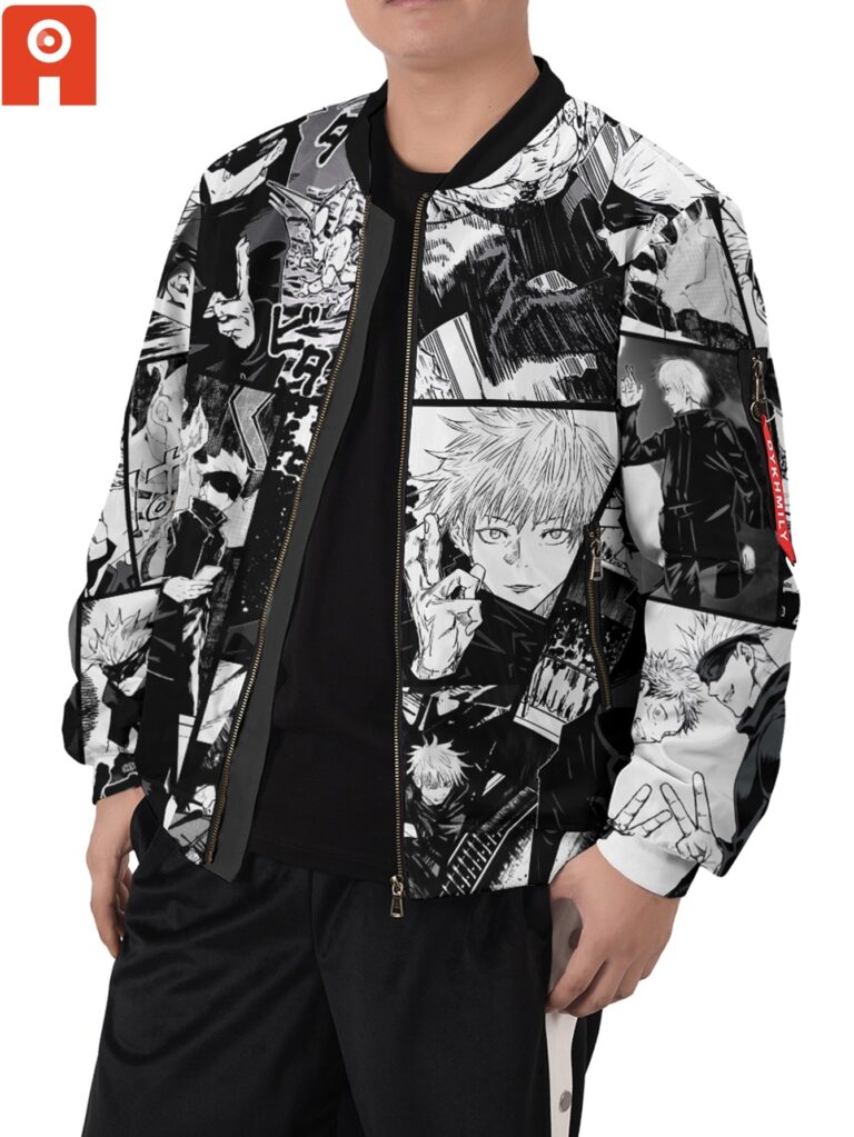 Jujutsu Kaisen Gojo Bomber Jacket - Unique Anime Apparel for Fans