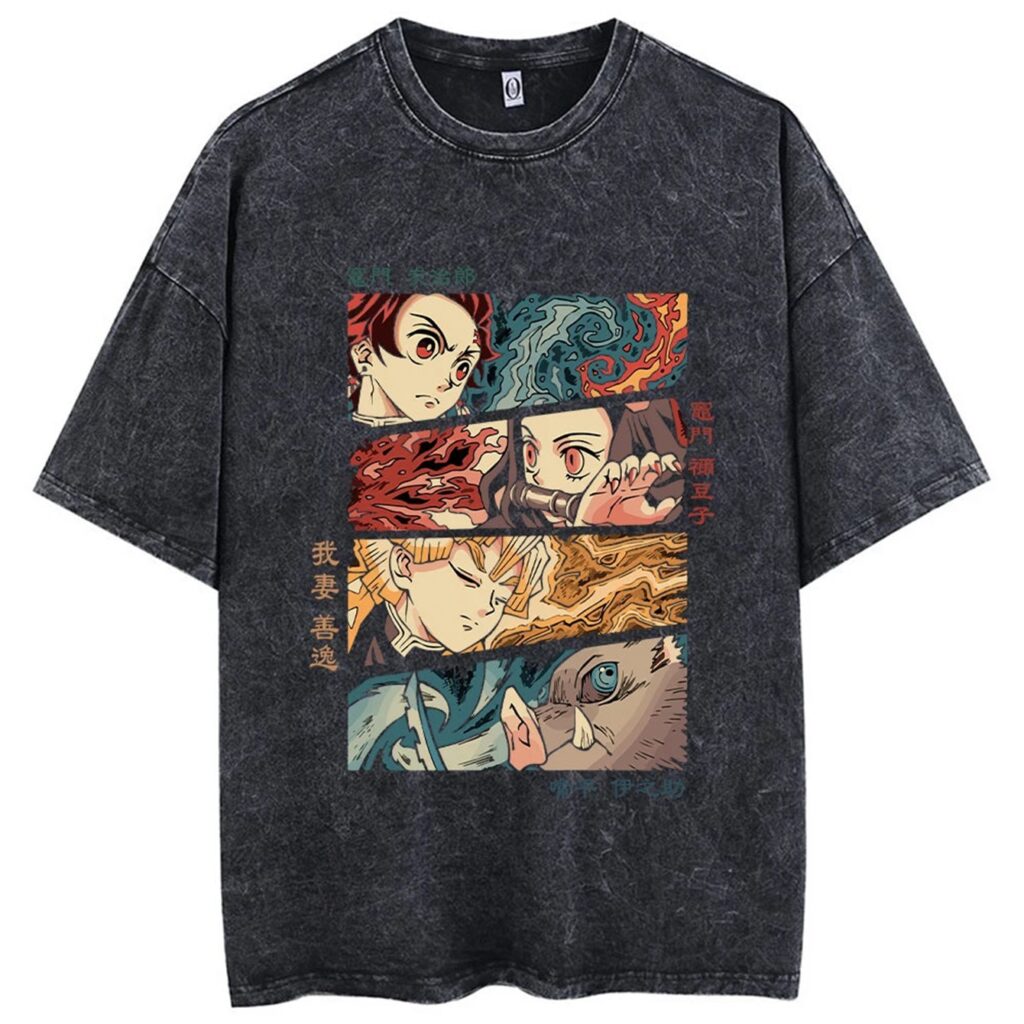KNY Demon Slayer Vintage T-Shirt - Unique Anime Apparel for Fans