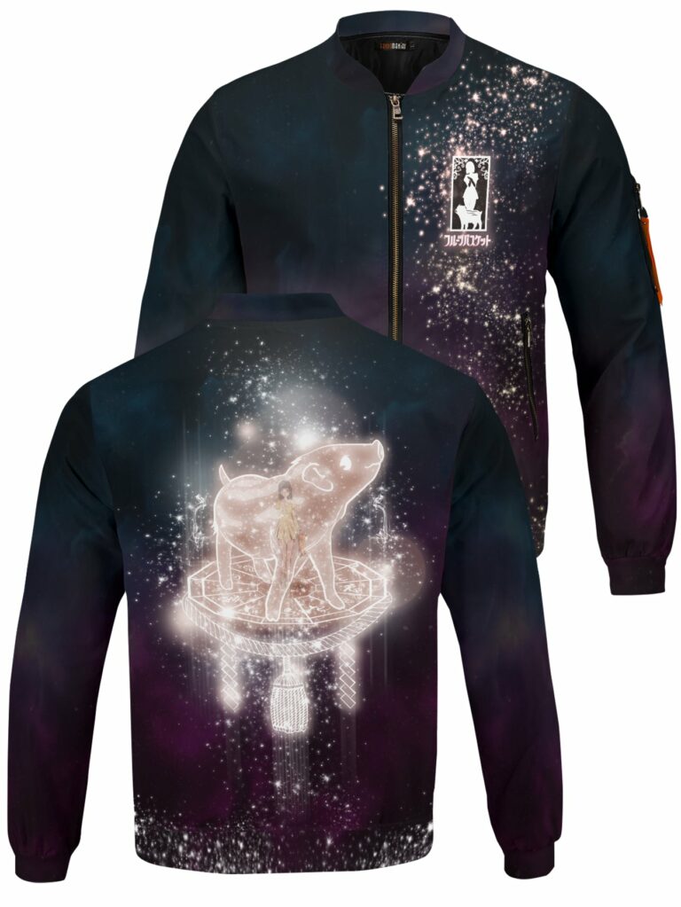 Kagura Spirit Bomber Jacket - Unique Anime Apparel for Fans