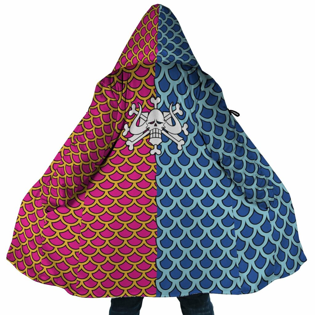 Kaido Pattern One Piece Hooded Cloak Coats - Unique Anime Apparel for Fans