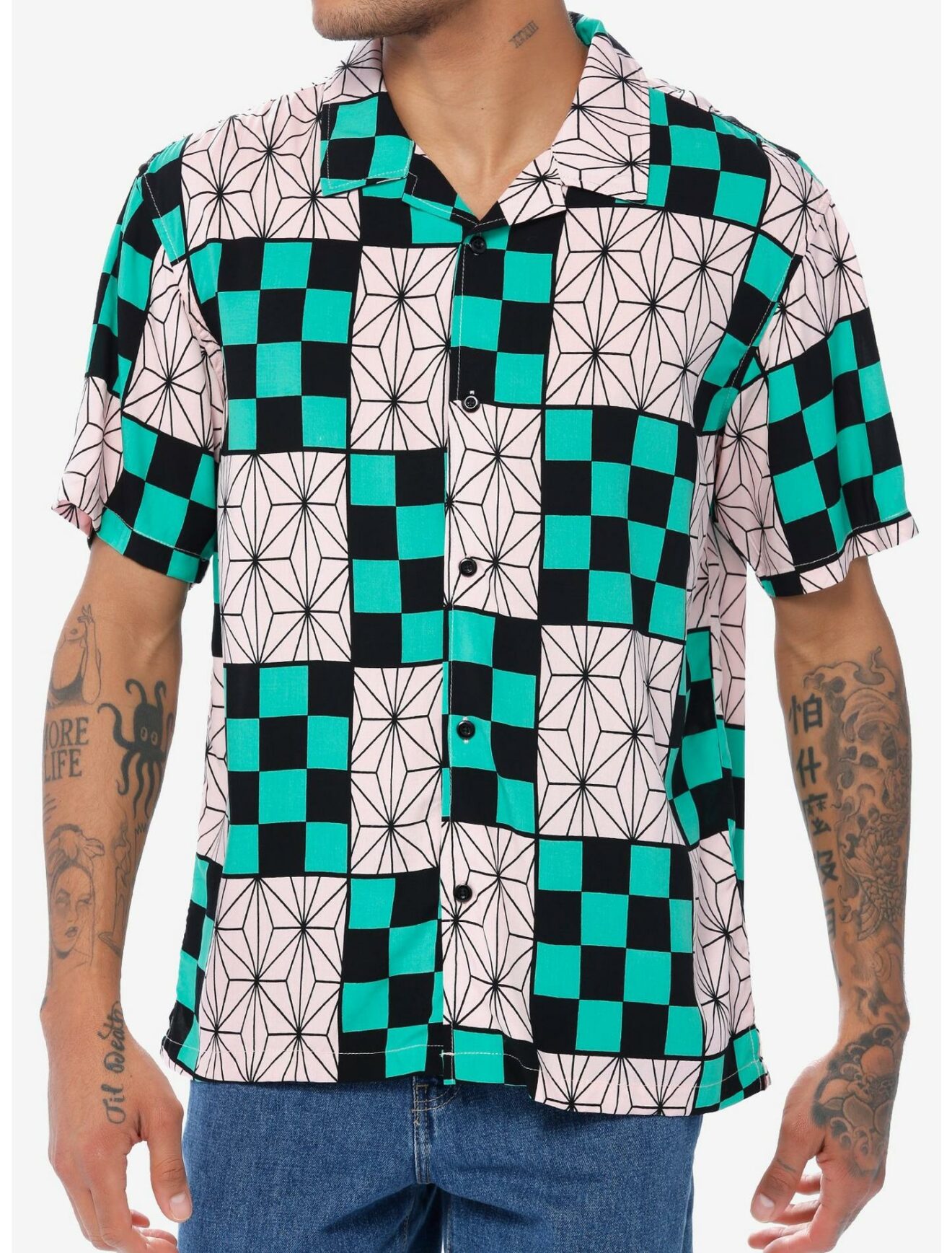 Kamado Patterns Hawaiian Shirt - Unique Anime Apparel for Fans