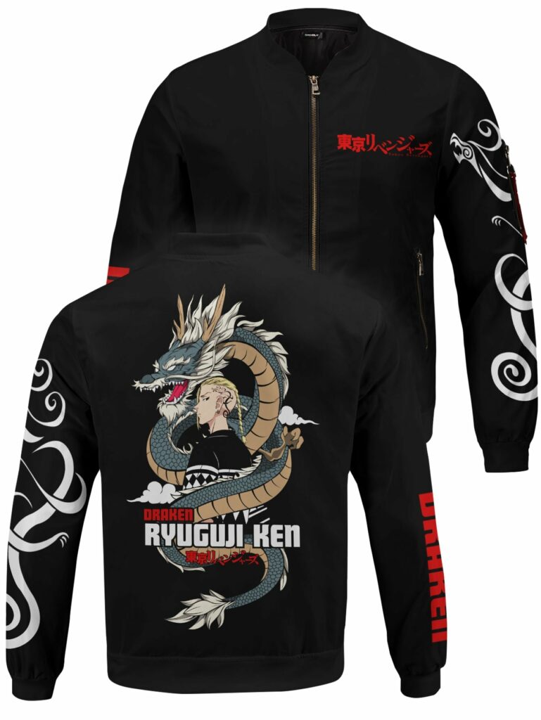 Ken Dragon Bomber Jacket - Unique Anime Apparel for Fans