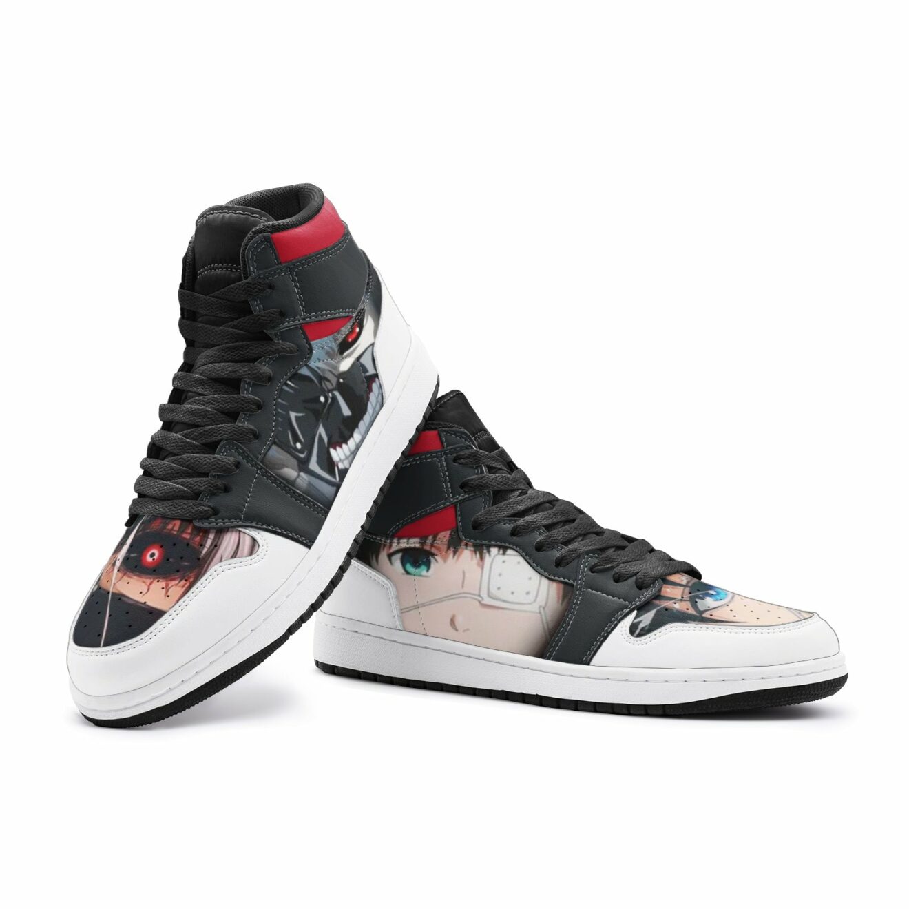Ken Kaneki Tōkyō Gūru JD1 Shoes - Unique Anime Apparel for Fans