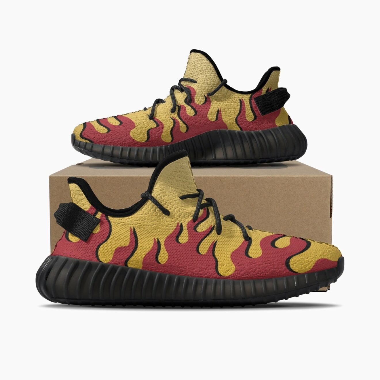 Kyojuro Rengoku Demon Slayer YZ Shoes - Unique Anime Apparel for Fans