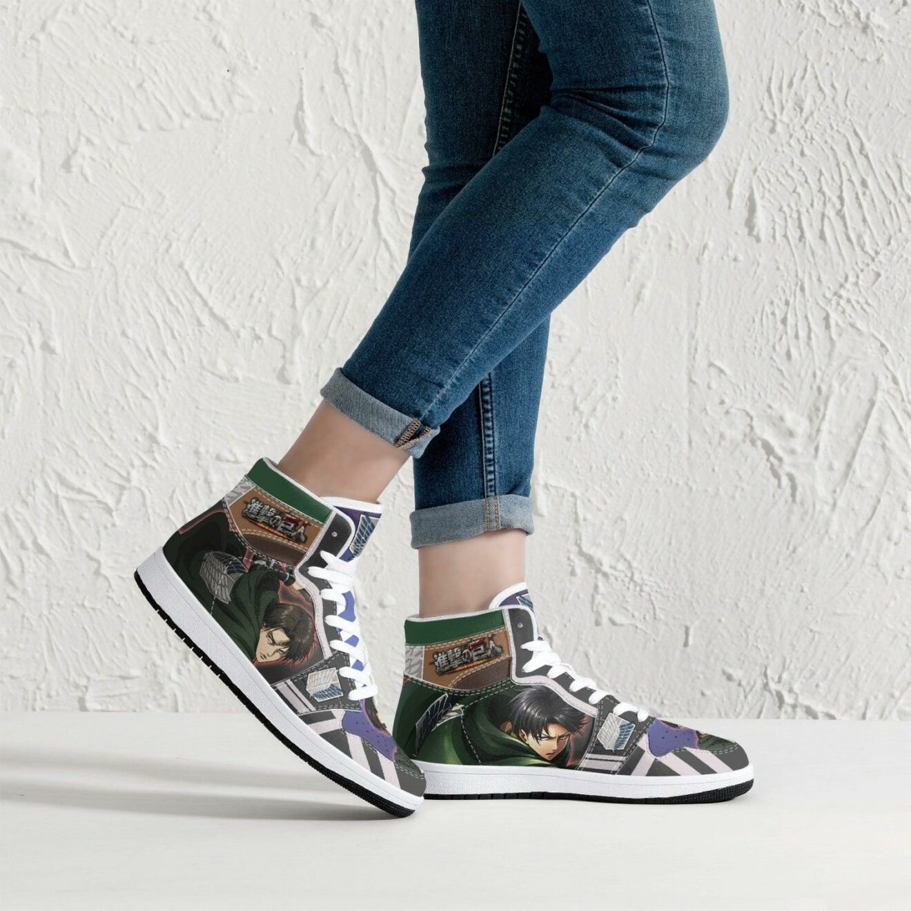 Levi Ackerman Timeskip Shingeki no Kyojin J-Force Shoes - Unique Anime ...