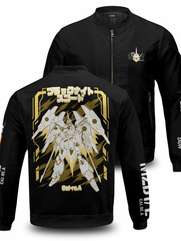 MSG Black Knight Bomber Jacket Style 2 - Unique Anime Apparel for Fans