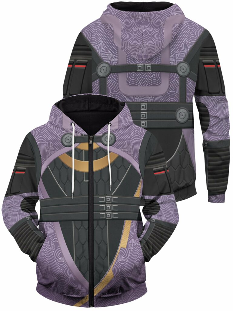 Mass Effect Tali Zip Hoodie - Unique Anime Apparel for Fans
