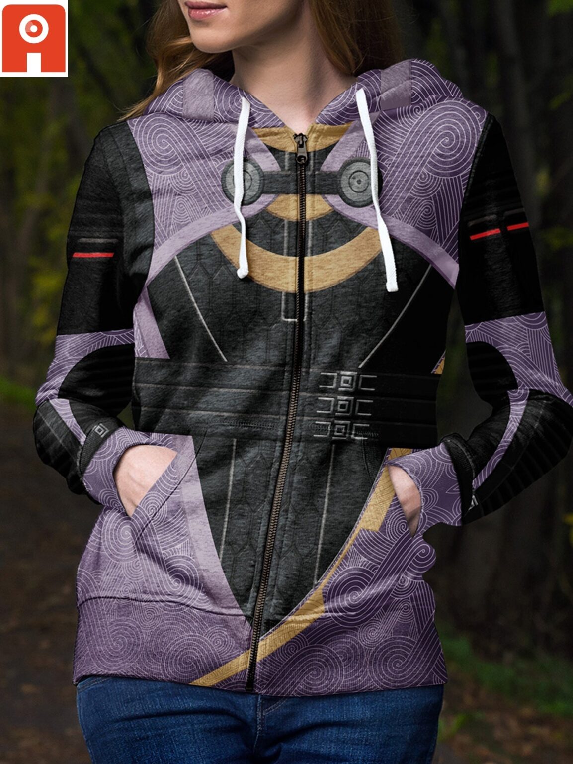 Mass Effect Tali Zip Hoodie - Unique Anime Apparel for Fans