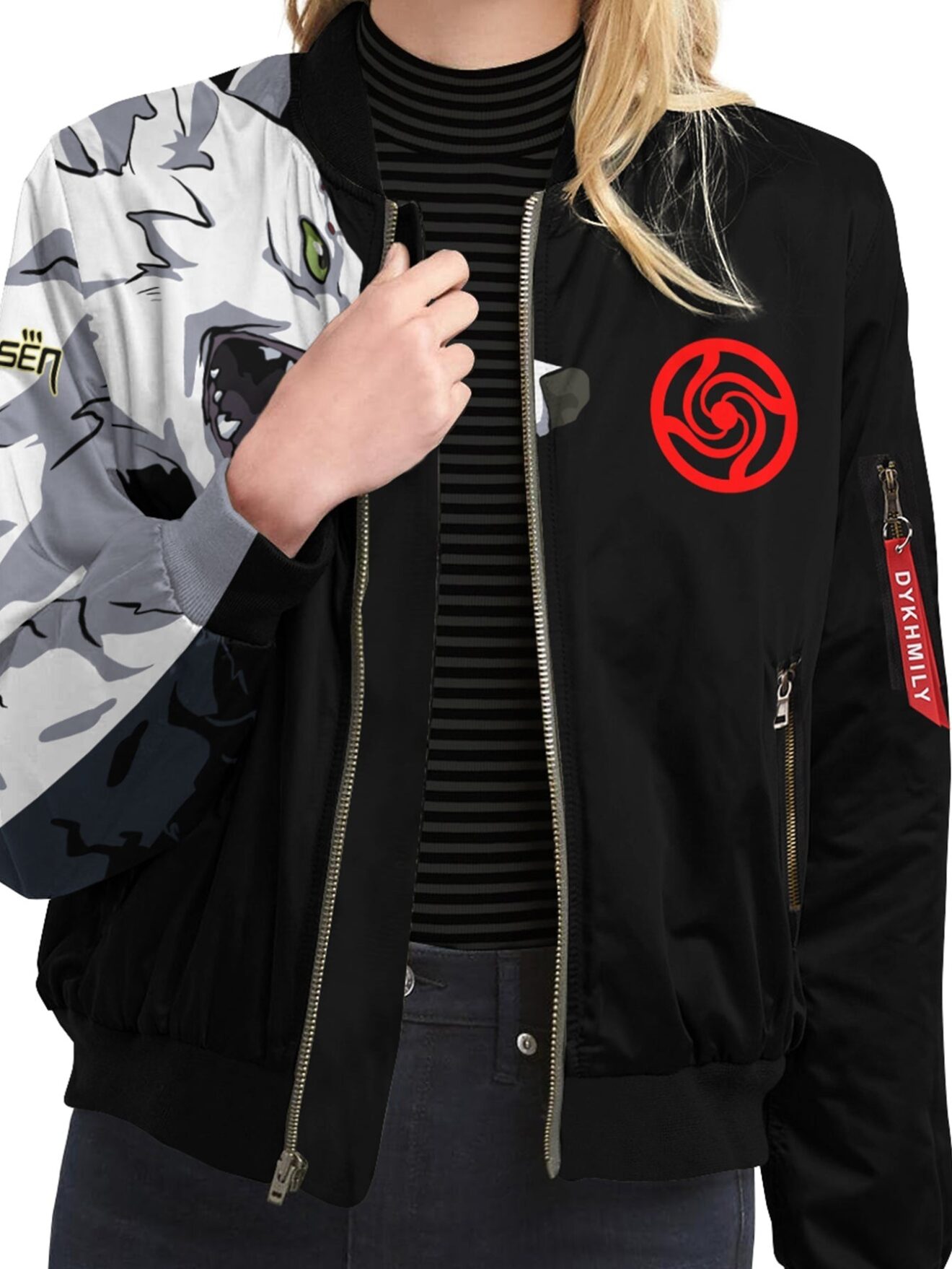 Megumi Divine Dogs Bomber Jacket - Unique Anime Apparel for Fans