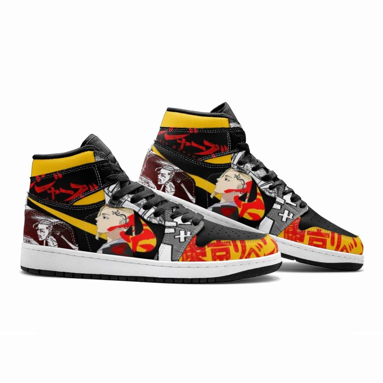 Mikey and Draken Tokyo Revengers JD1 Shoes - Unique Anime Apparel for Fans