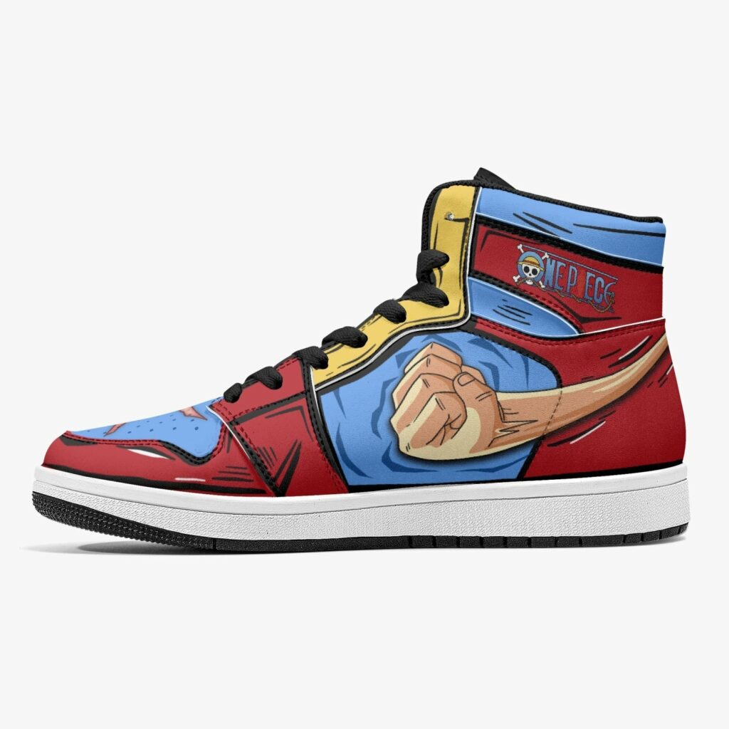 Monkey D. Luffy Fist One Piece J-Force Shoes - Unique Anime Apparel for ...