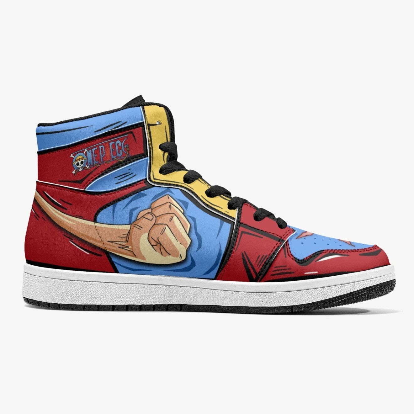 Monkey D. Luffy Fist One Piece J-Force Shoes - Unique Anime Apparel for ...