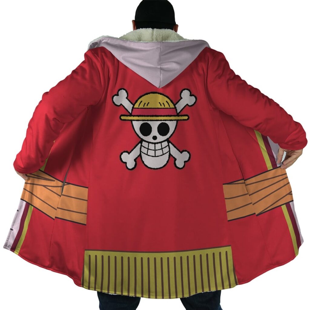 Monkey D. Luffy Hooded Cloak Coat - Unique Anime Apparel for Fans
