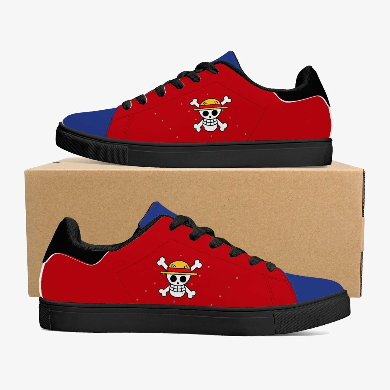 Monkey D. Luffy One Piece Leather Smith Shoes - Unique Anime Apparel ...