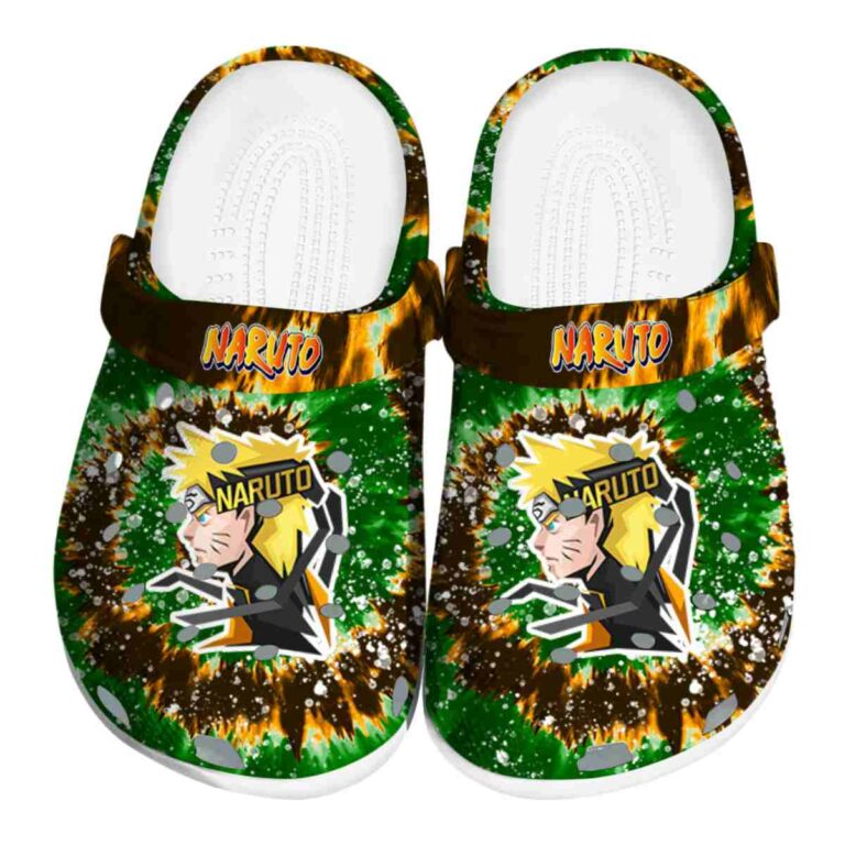 Naruto Radiant Burst Effect Crocs - Unique Anime Apparel for Fans