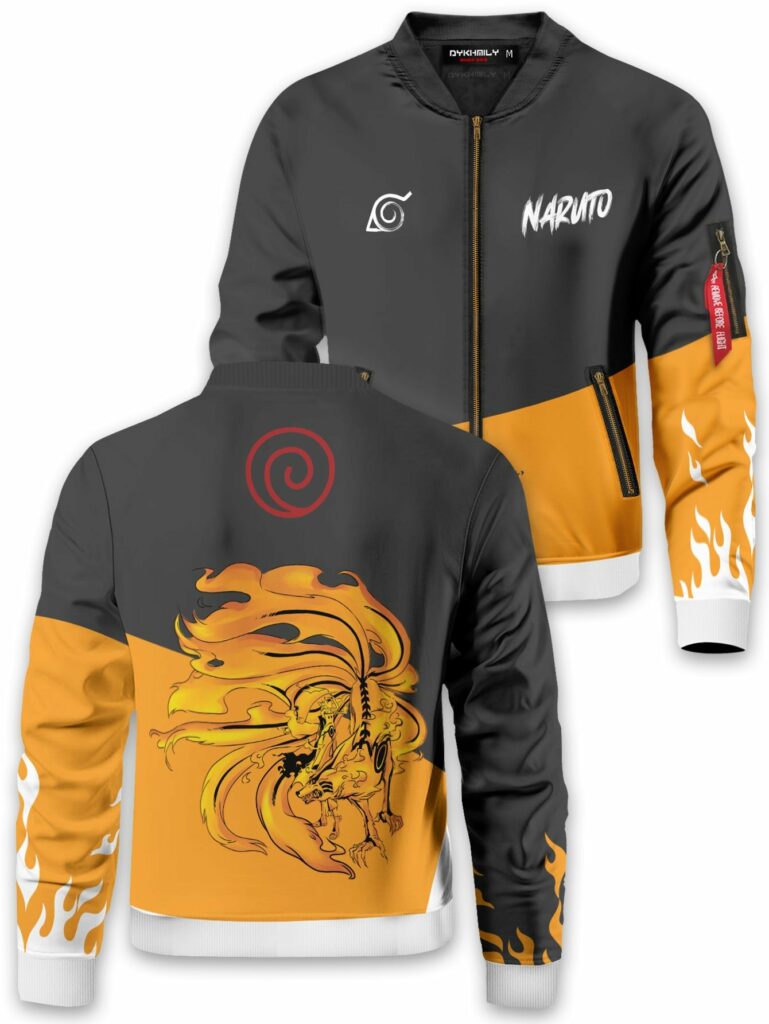 Naruto Style Bomber Jacket - Unique Anime Apparel for Fans