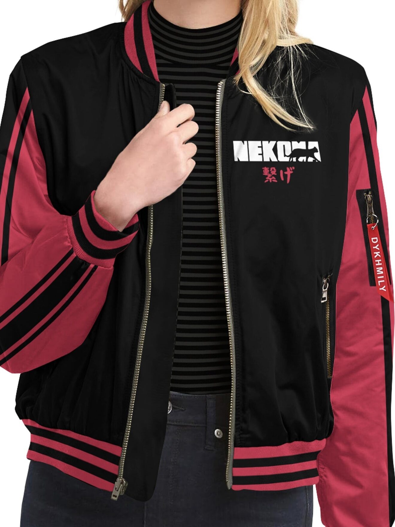 Nekoma Jersey Bomber Jacket - Unique Anime Apparel for Fans