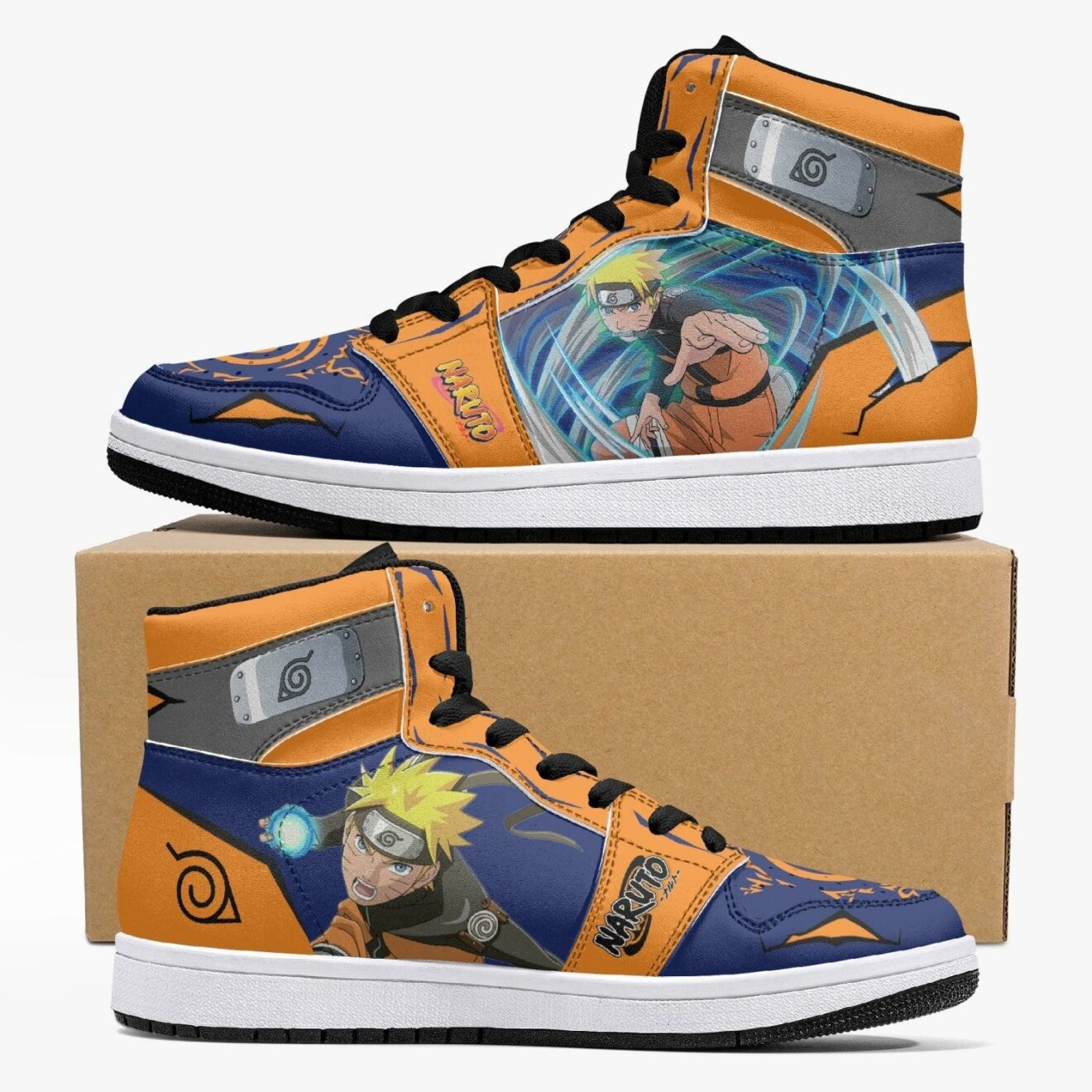Ninja Uzumaki Rasengan J-Force Shoes - Unique Anime Apparel for Fans