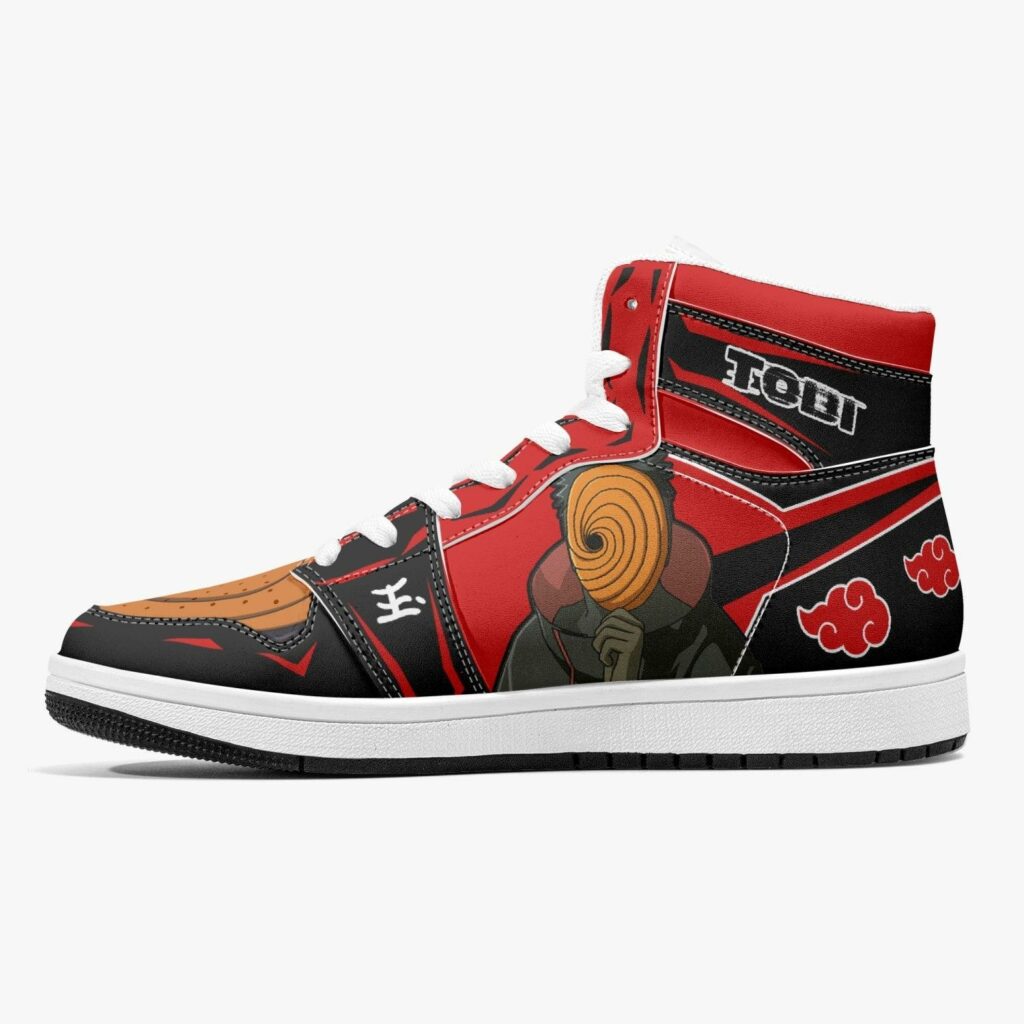 Obito Tobi Clan Red Cloud Ninja J-Force Shoes - Unique Anime Apparel ...