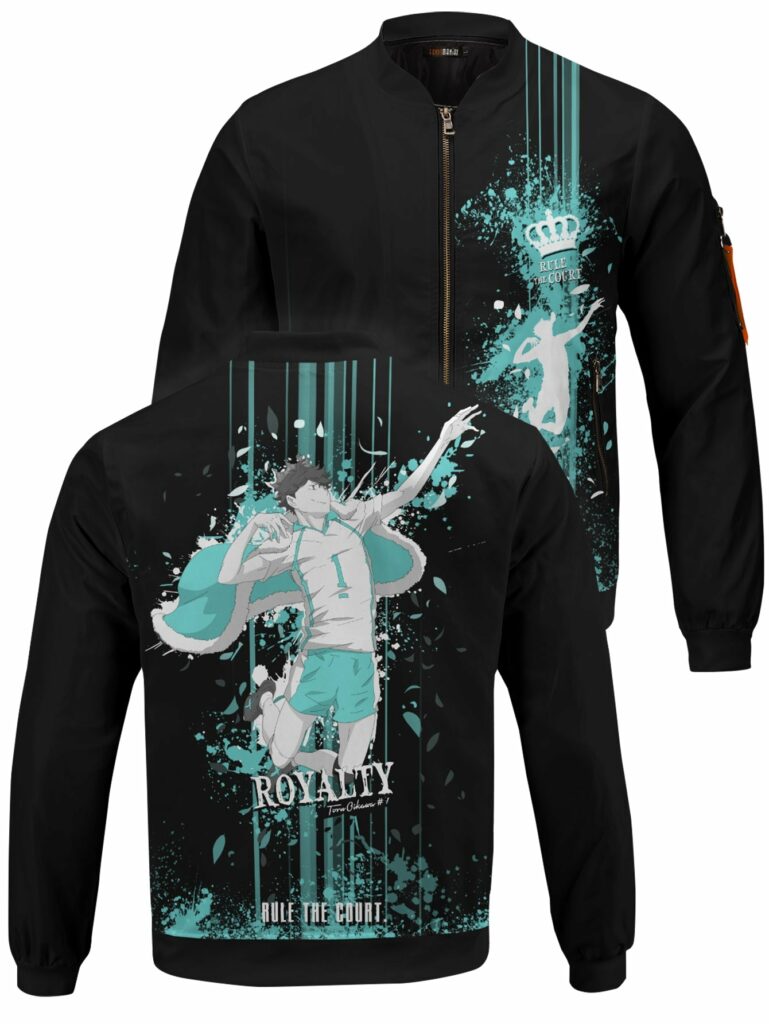 Oikawa Spirit Bomber Jacket - Unique Anime Apparel for Fans
