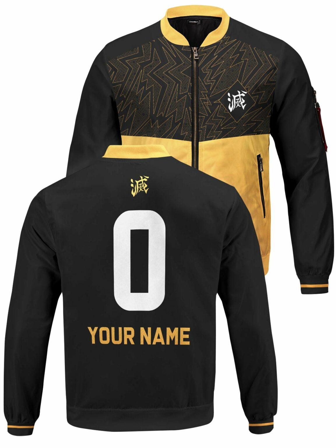 Personalized Agatsuma Zenitsu Bomber Jacket - Unique Anime Apparel for Fans