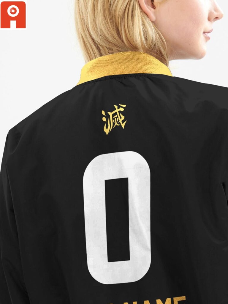 Personalized Agatsuma Zenitsu Bomber Jacket - Unique Anime Apparel for Fans