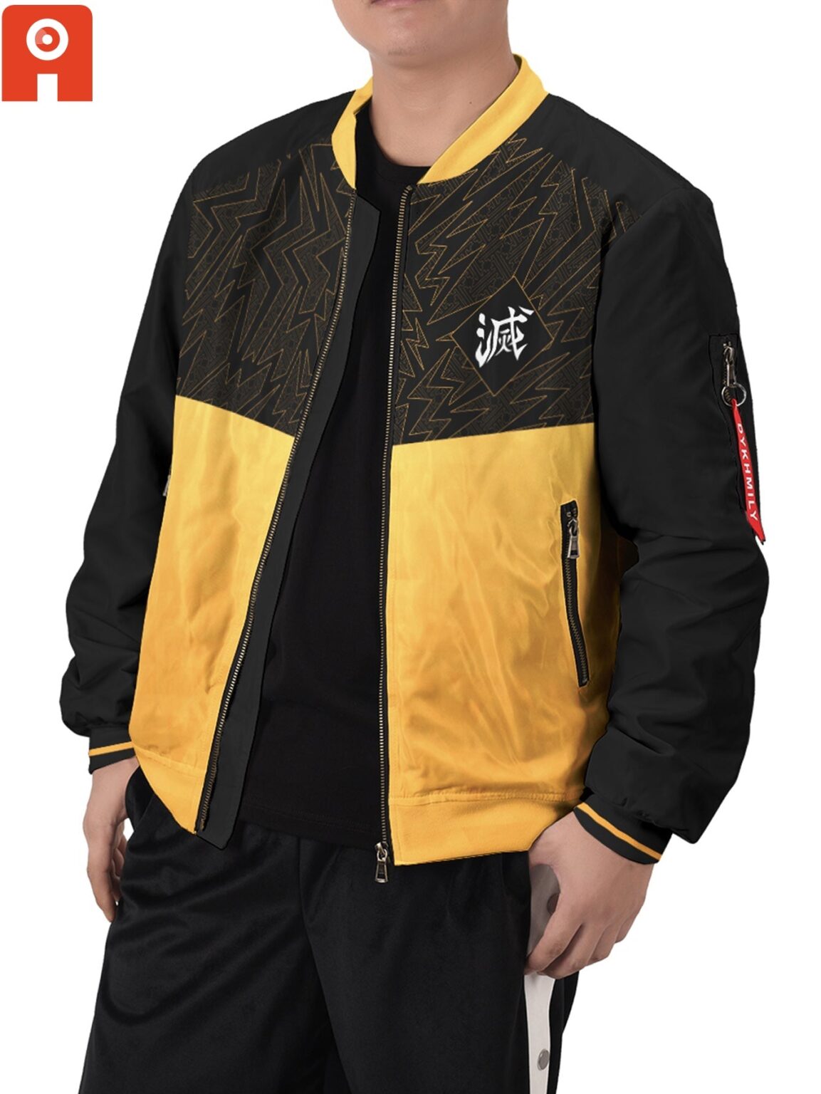 Personalized Agatsuma Zenitsu Bomber Jacket - Unique Anime Apparel for Fans