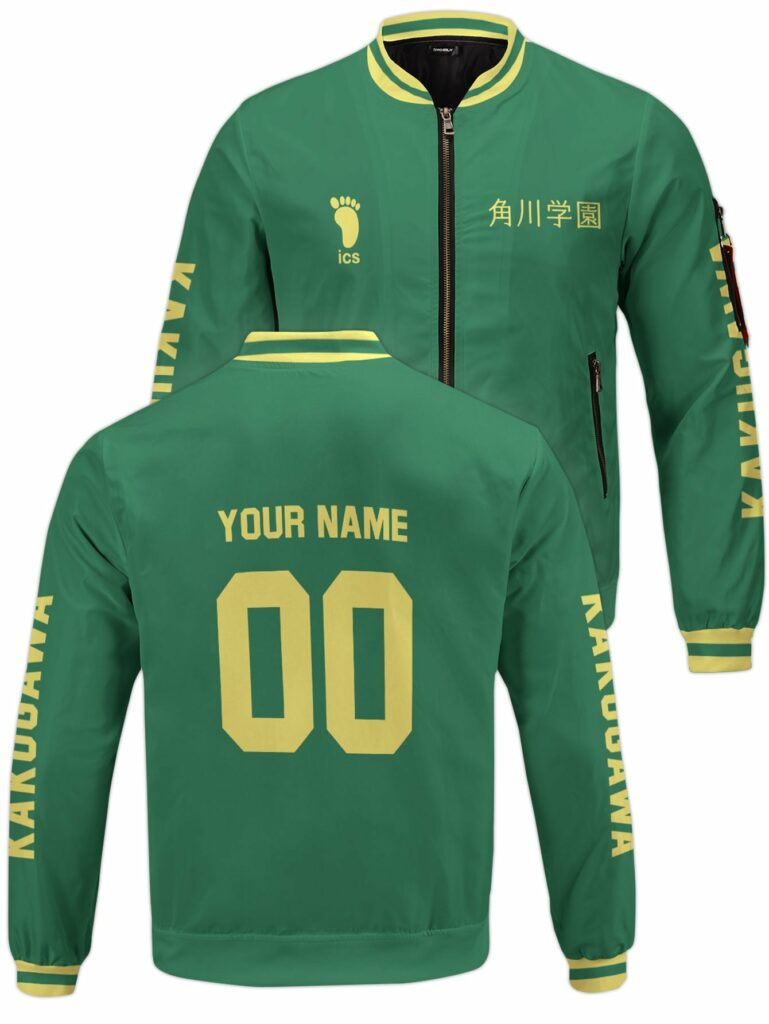 Personalized Kakugawa Libero Bomber Jacket - Unique Anime Apparel for Fans