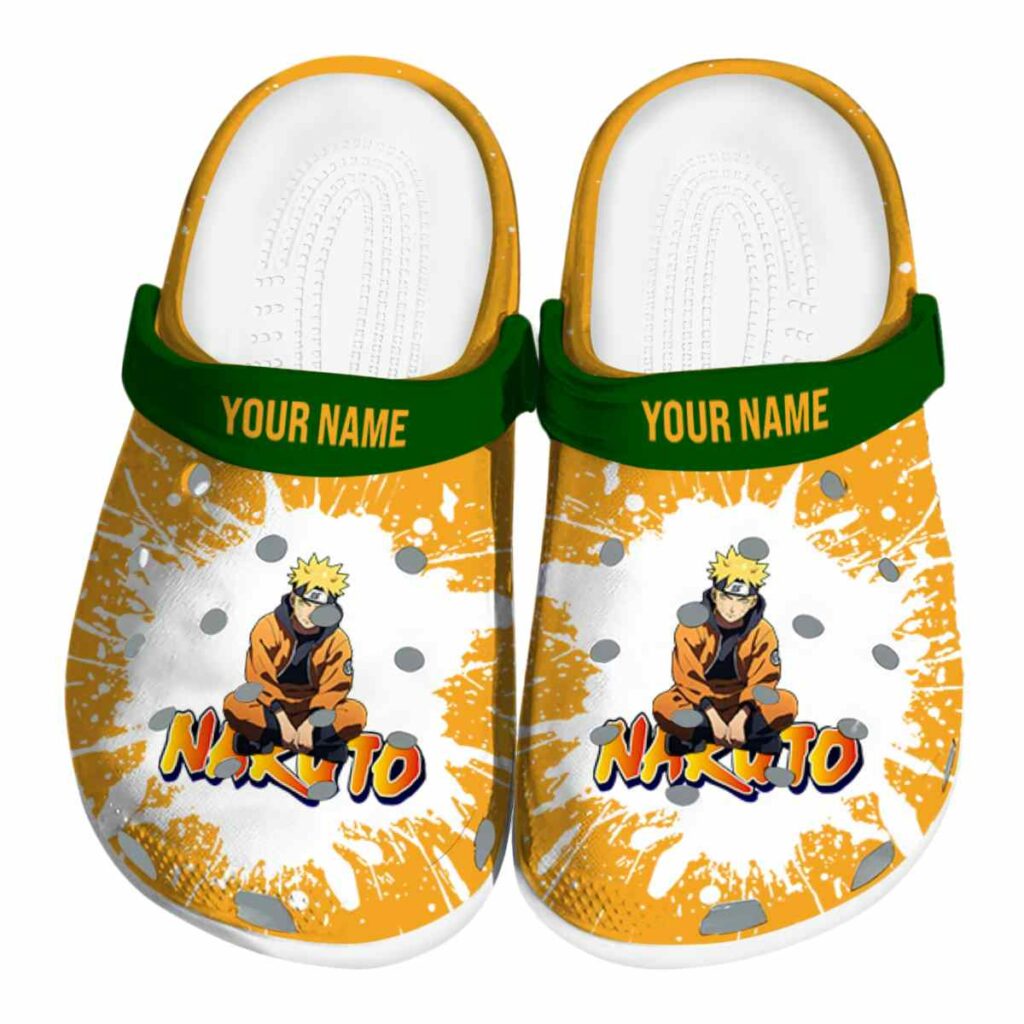 Personalized Naruto Uzumaki Splash Art Crocs - Unique Anime Apparel for ...