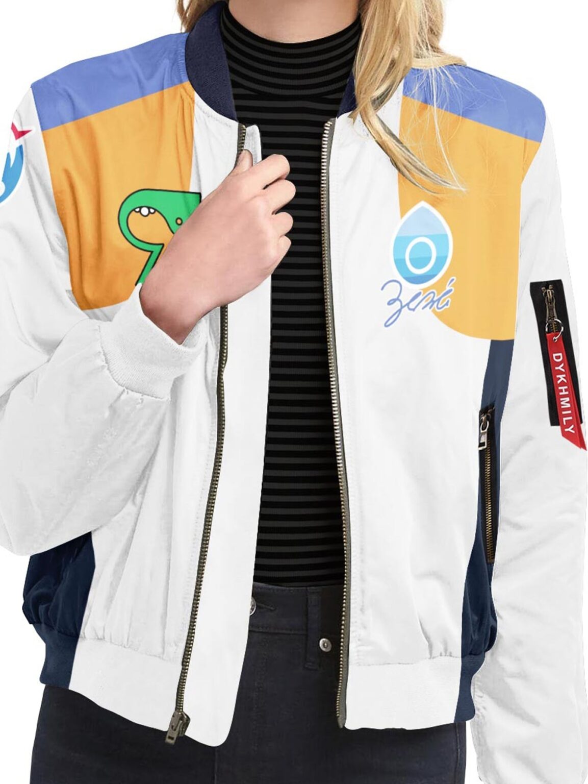 Personalized Poke Water Uniform Bomber Jacket - Unique Anime Apparel ...