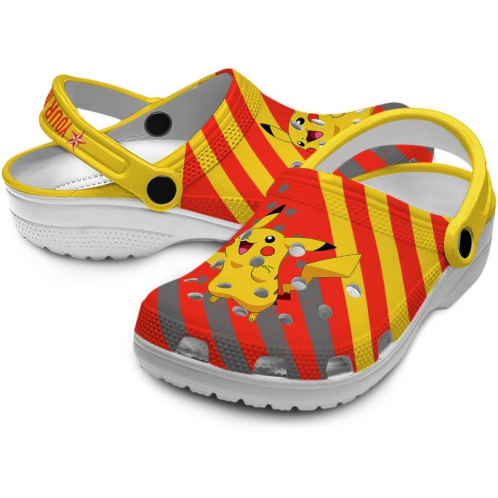 Personalized Pokemon Star-Spangled Graphic Crocs - Unique Anime Apparel ...