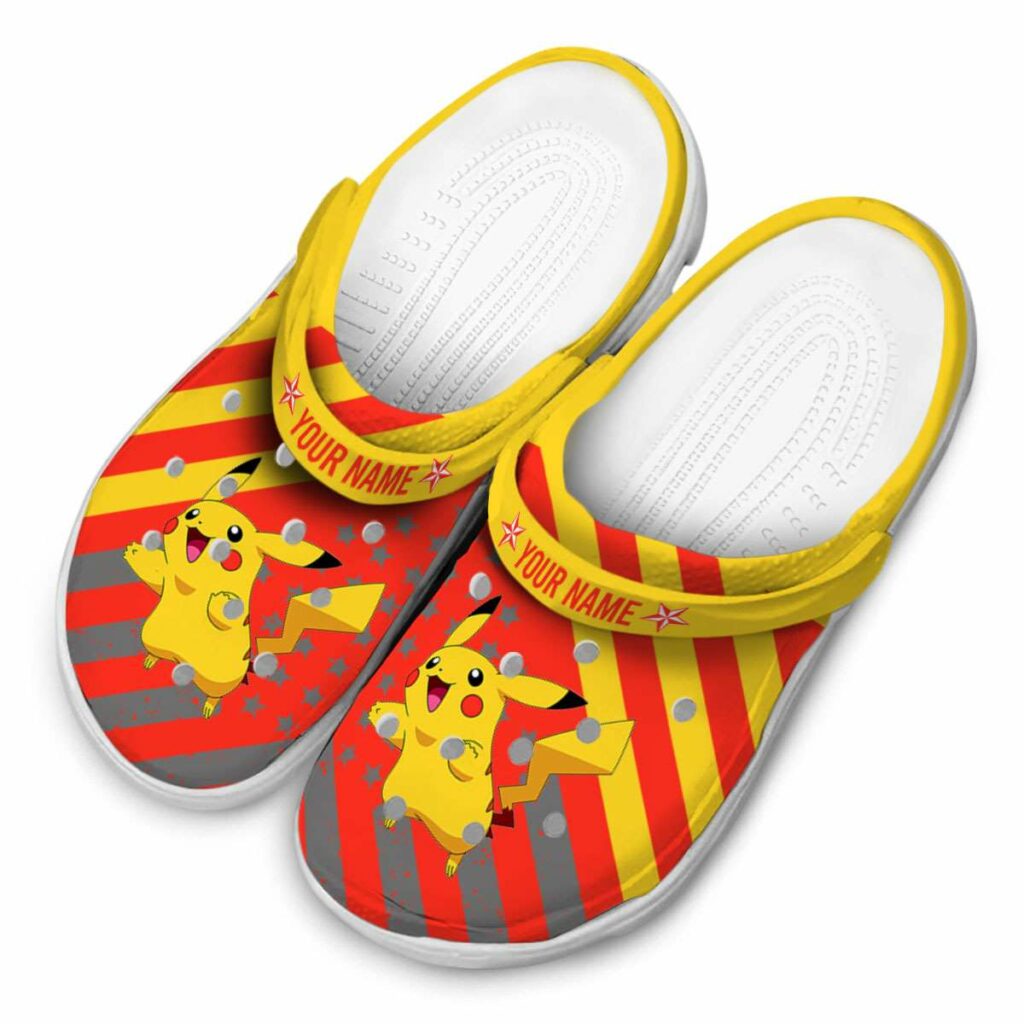 Personalized Pokemon Star-Spangled Graphic Crocs - Unique Anime Apparel ...
