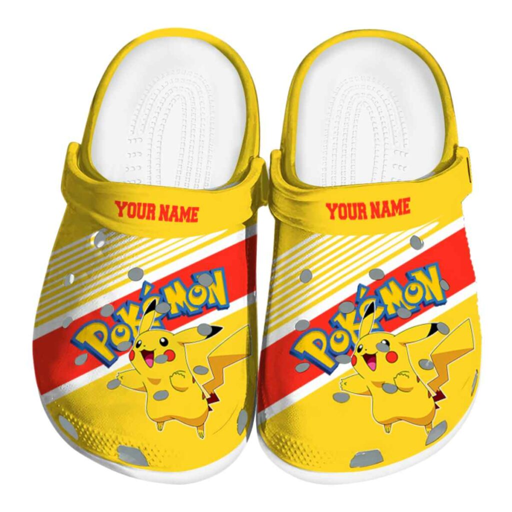 Personalized Pokemon Vibrant Dual-Tone Crocs - Unique Anime Apparel for ...