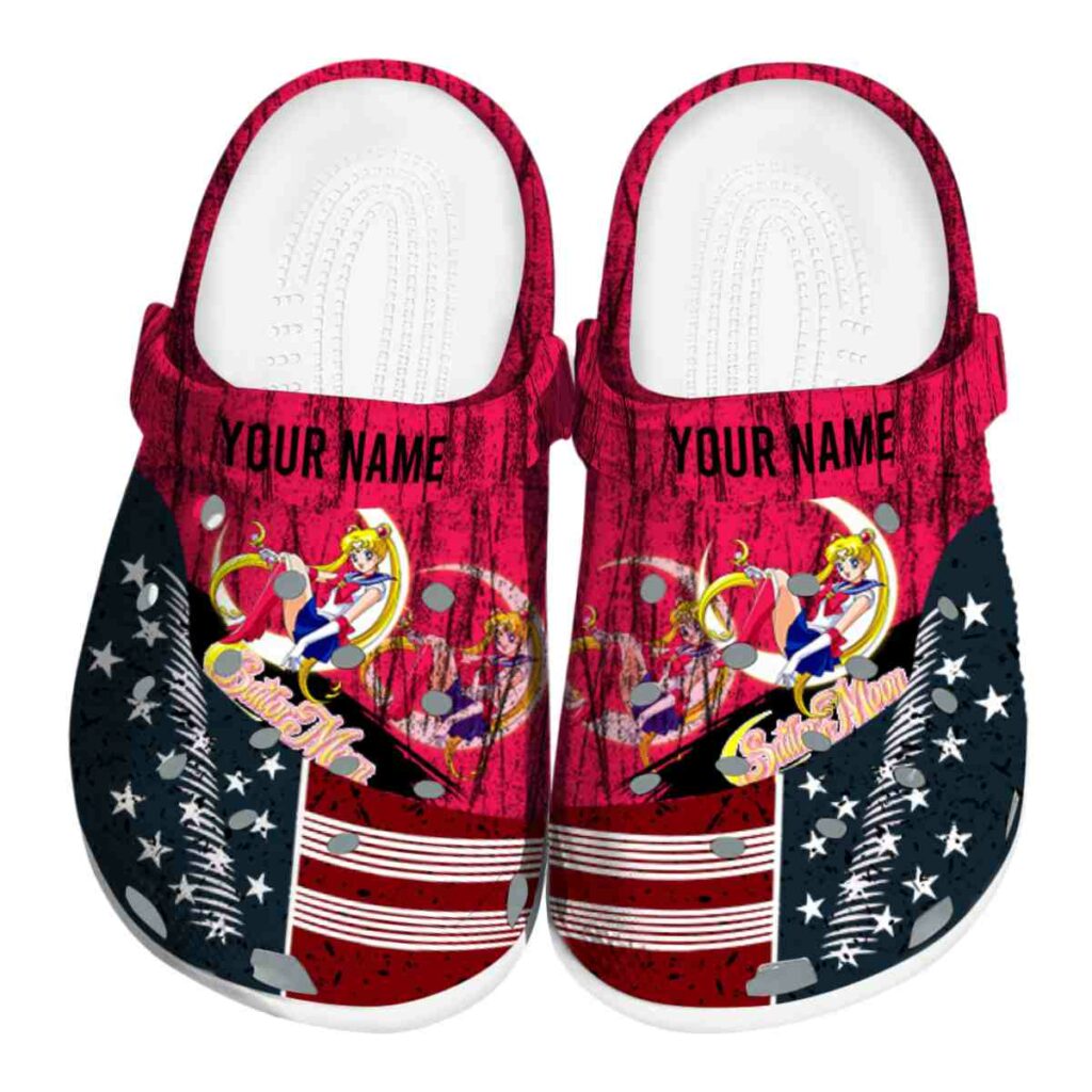 Personalized Sailor Moon Star-Spangled Side Pattern Crocs - Unique ...