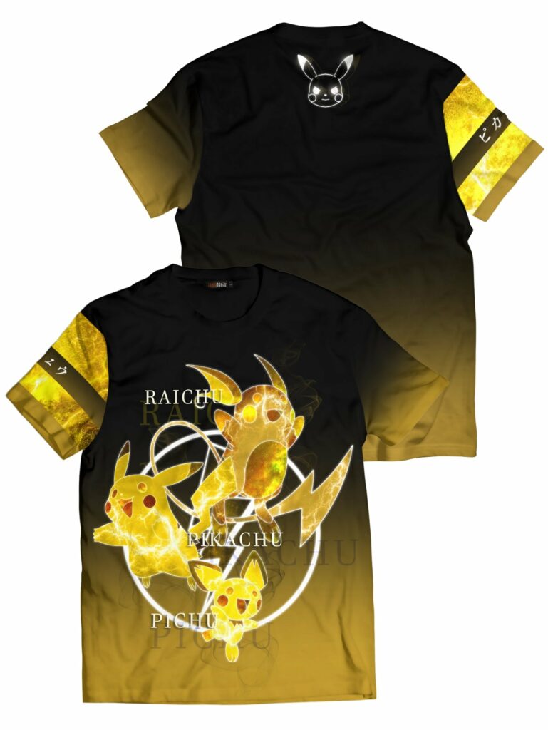 Pikachu Spirit T-Shirt - Unique Anime Apparel for Fans