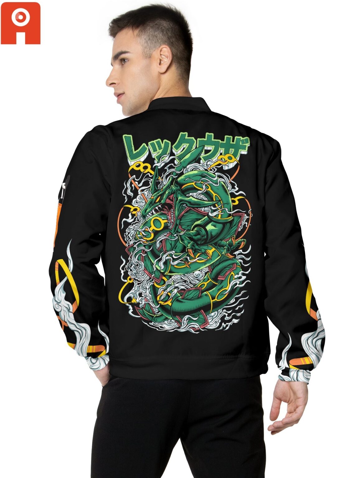 Poke Mega Dragon Bomber Jacket - Unique Anime Apparel for Fans