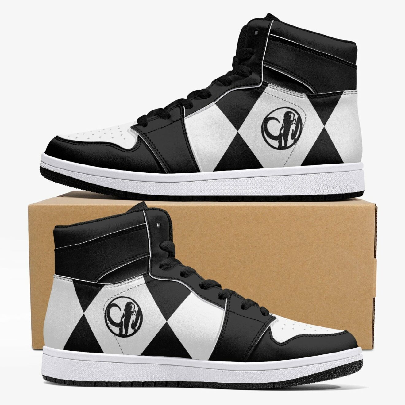 Power Rangers Black J-Force Shoes - Unique Anime Apparel for Fans