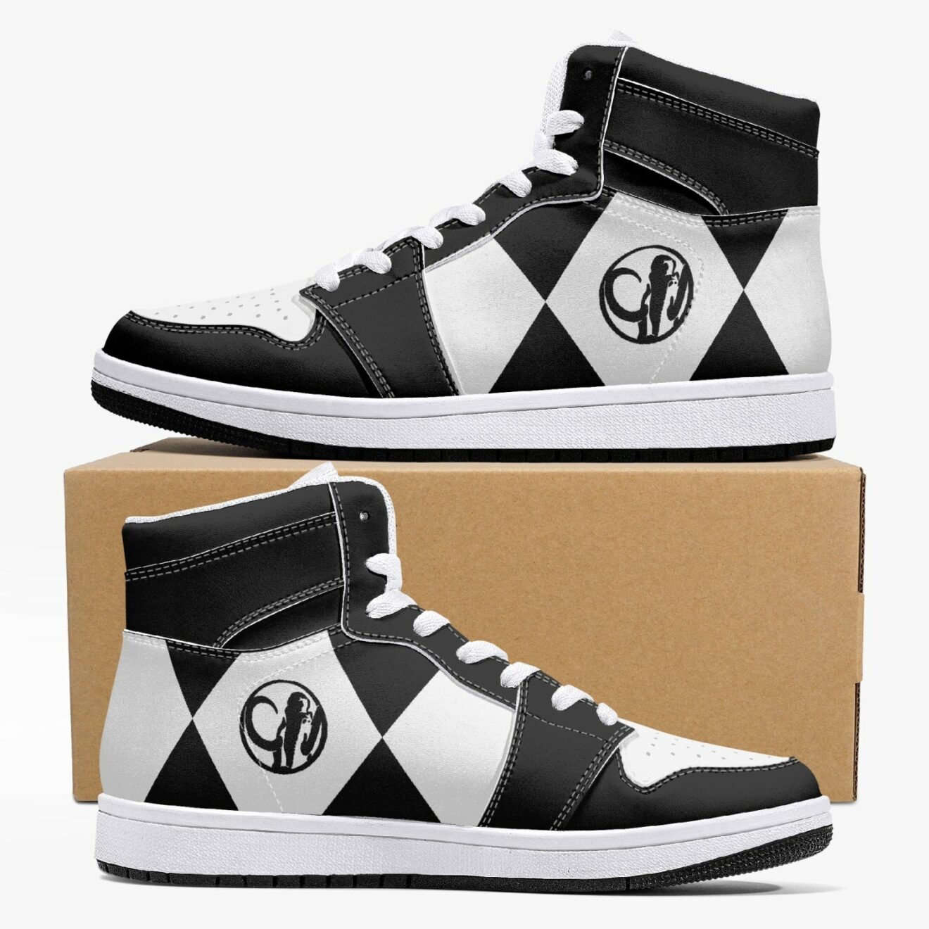 Power Rangers Black J-Force Shoes - Unique Anime Apparel for Fans