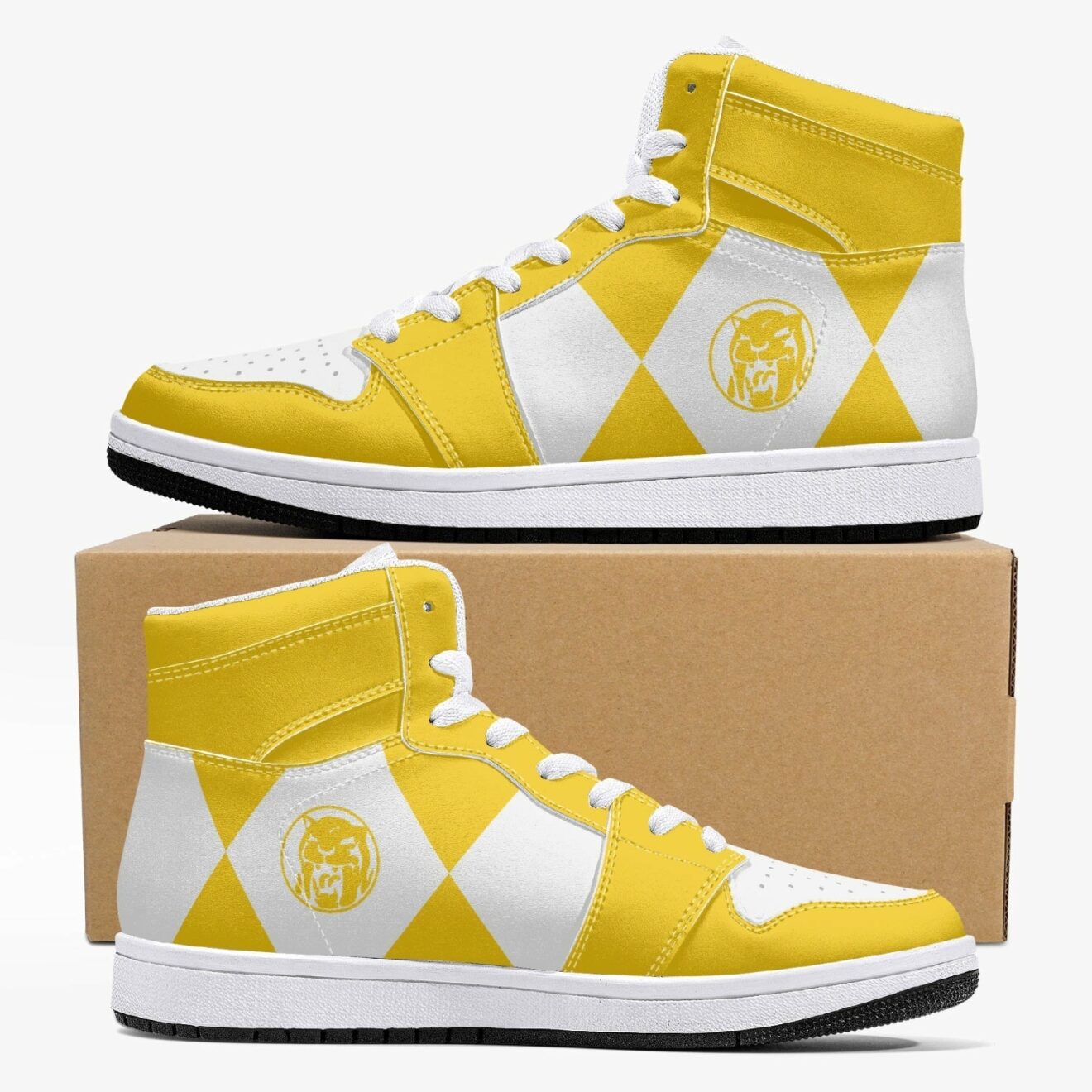 Power Rangers Yellow J-Force Shoes - Unique Anime Apparel for Fans