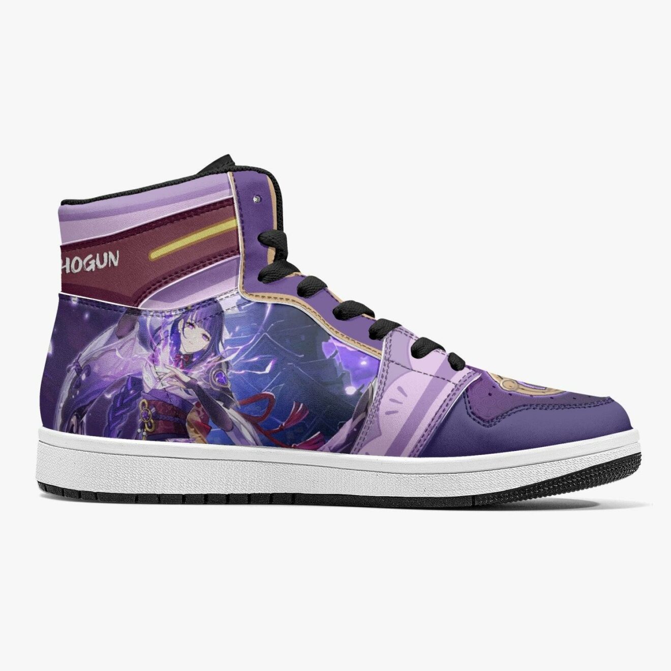 Raiden Shogun Genshin Impact J-Force Shoes - Unique Anime Apparel for Fans