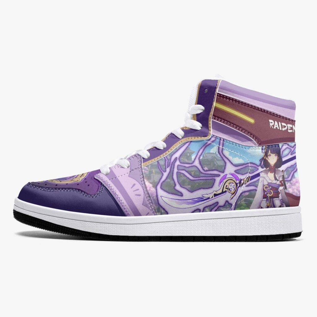 Raiden Shogun Genshin Impact J-Force Shoes - Unique Anime Apparel for Fans