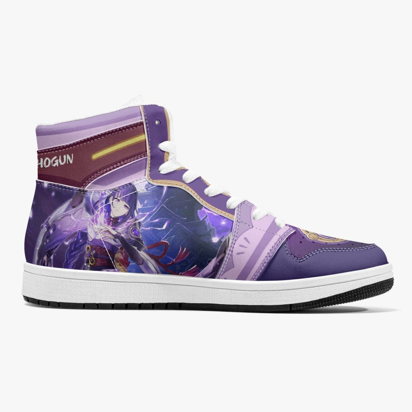 Raiden Shogun Genshin Impact J-Force Shoes - Unique Anime Apparel for Fans