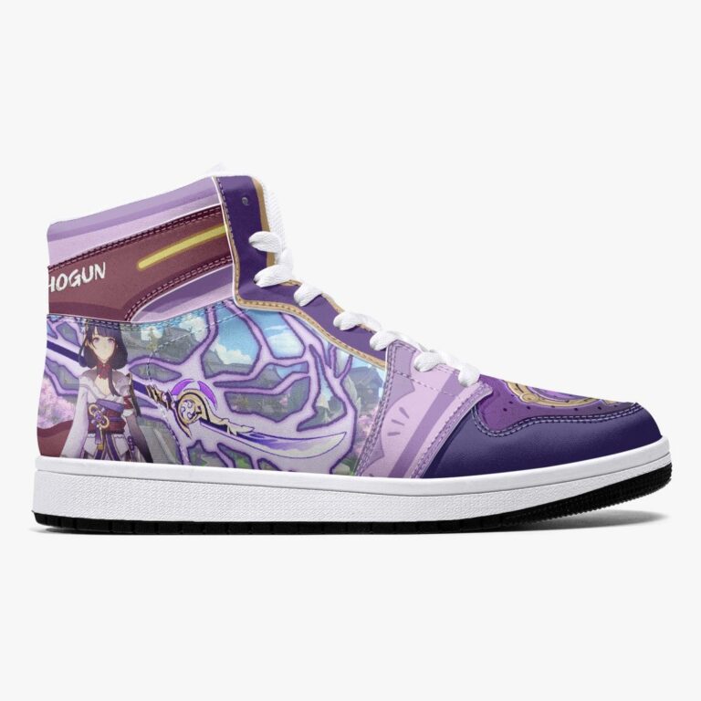 Raiden Shogun Genshin Impact J-Force Shoes - Unique Anime Apparel for Fans