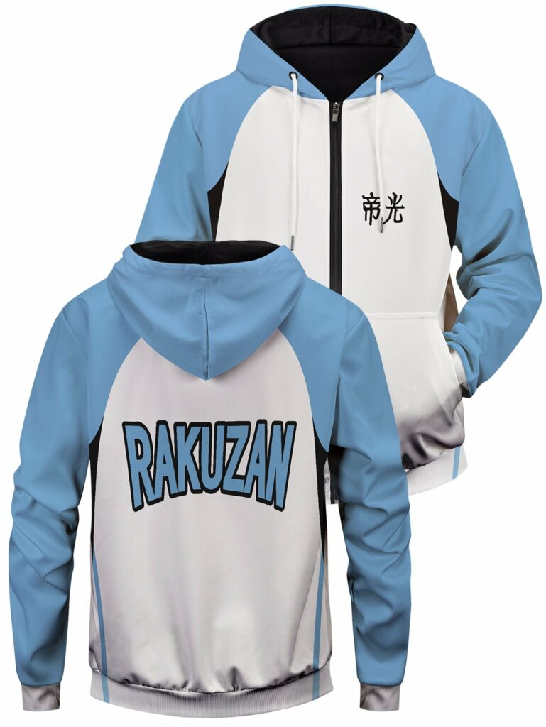 Rakuzan Zip Hoodie - Unique Anime Apparel for Fans