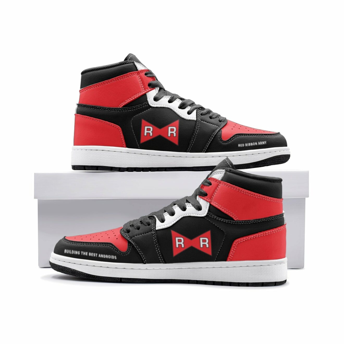Red Ribbon Dragonball Z JD1 Shoes - Unique Anime Apparel for Fans