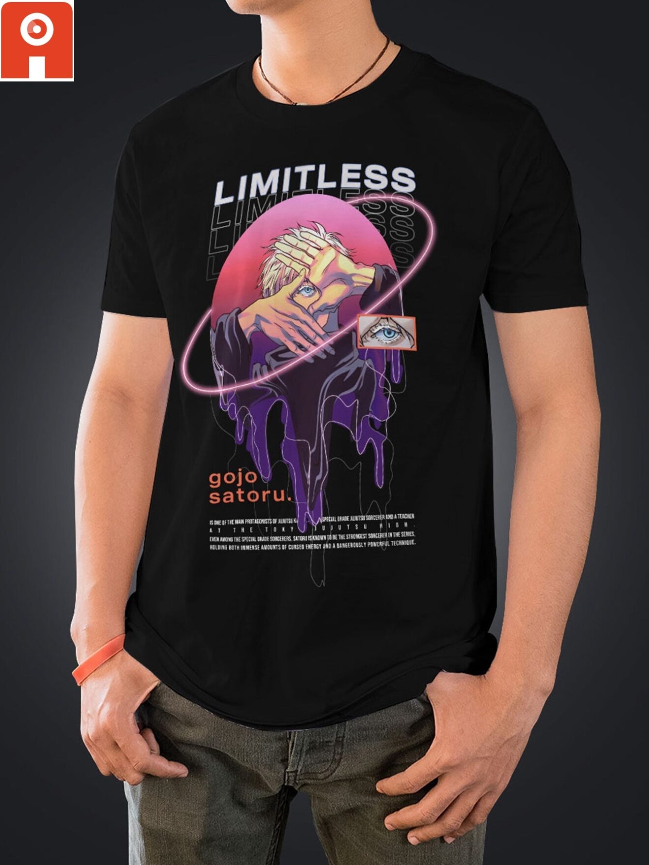 Retro Gojo T-Shirt - Unique Anime Apparel for Fans