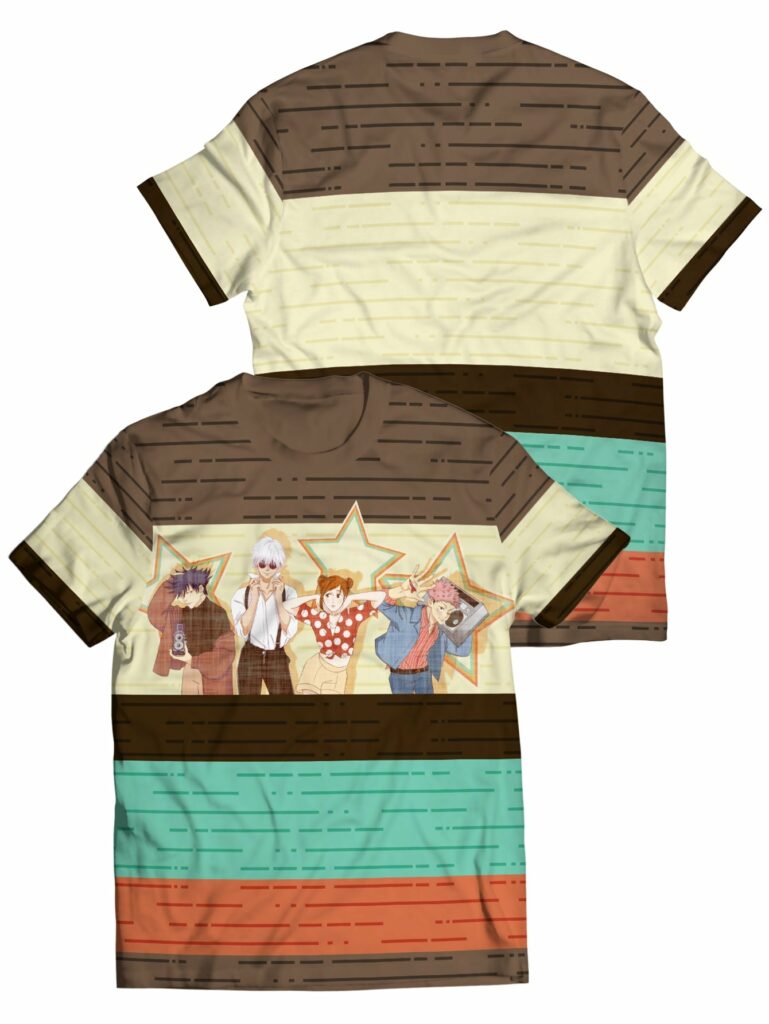 Retro JJK T-Shirt - Unique Anime Apparel for Fans