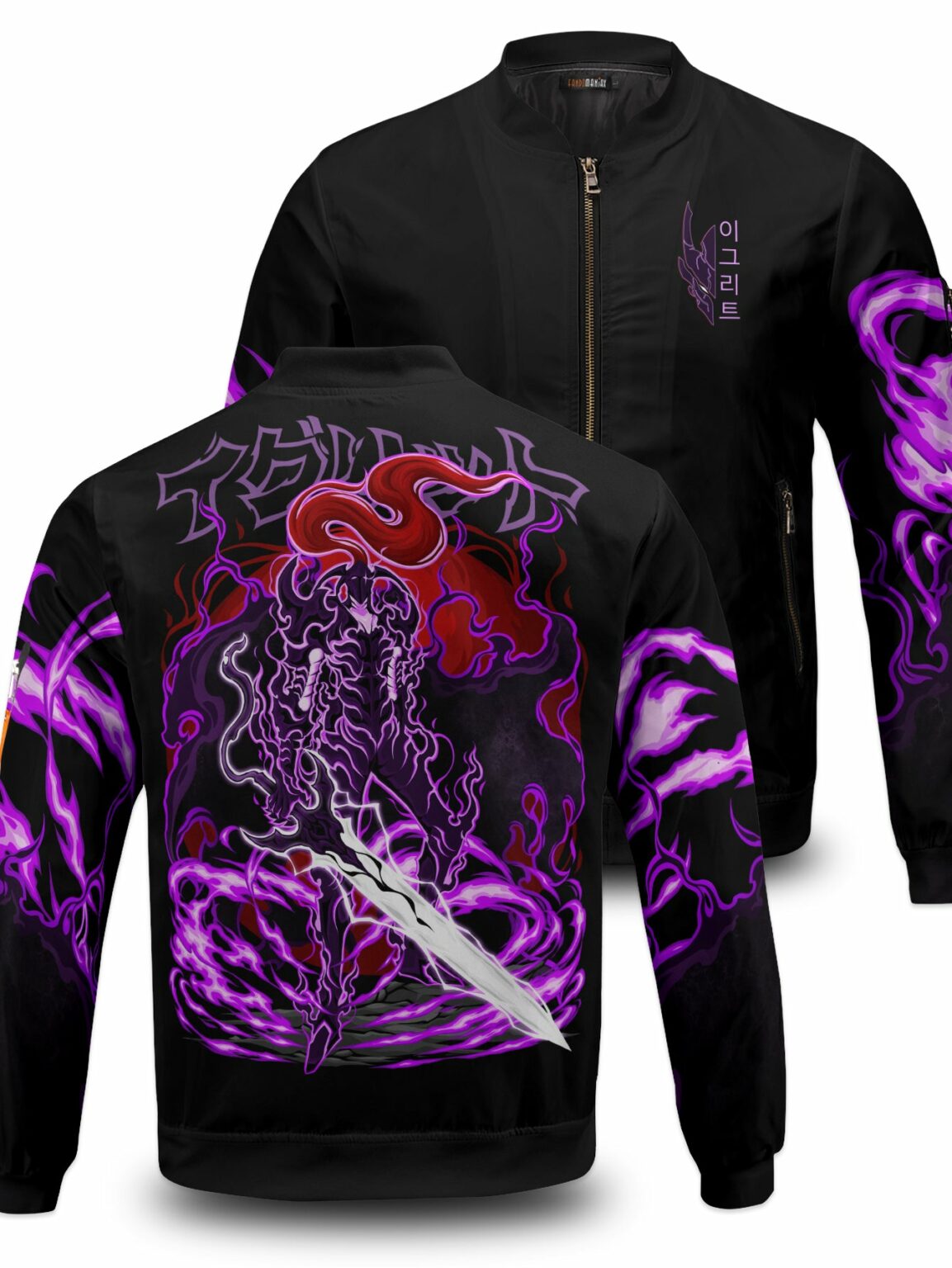 SL Knight Igris Bomber Jacket - Unique Anime Apparel for Fans